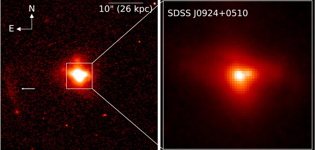 Featured Image: Supermassive Black Holes in a Galaxy Merger - AAS Nova